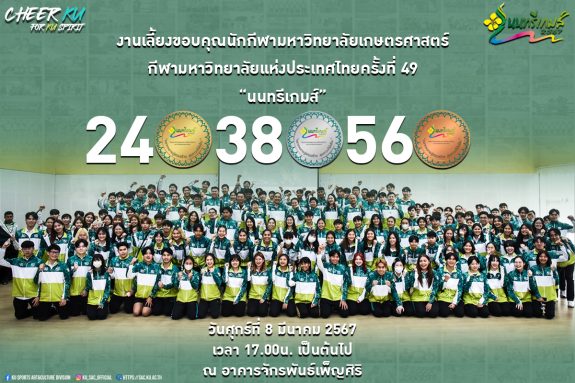 งานเลีัยงขอบคุณนักกีฬามหาวิทยาลัยเกษตรศาสตร์ “นนทรีเกมส์2567” – KU ...